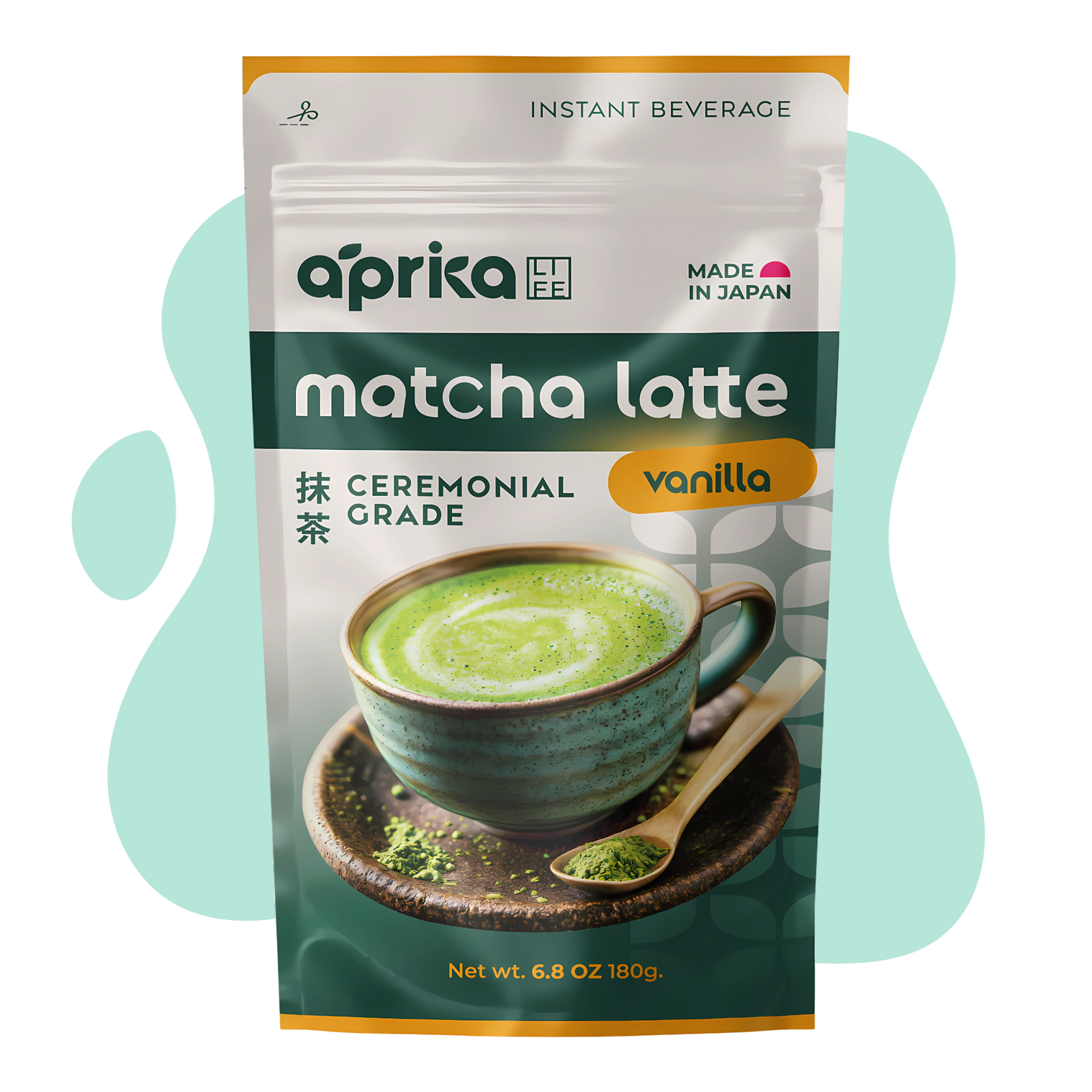 Ceremonial Grade Matcha Latte Powder Mix with Natural Vanilla Flavor ...