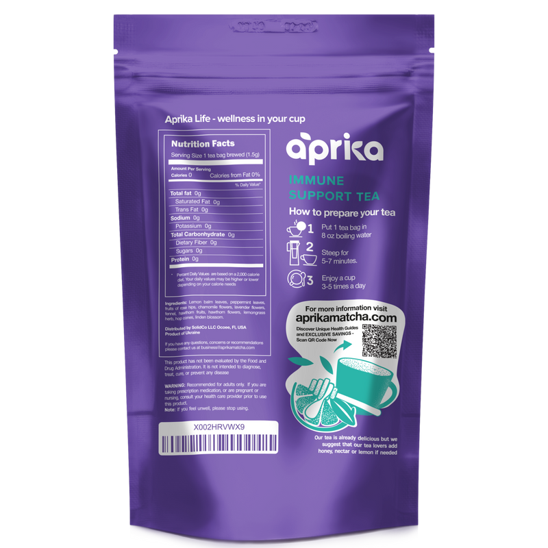 Immune System Support Herbal Tea, 60 Bags – Aprika Life