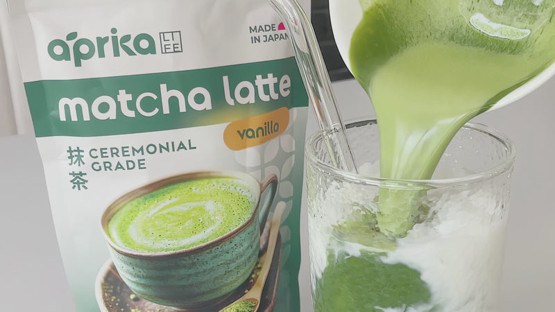 Ceremonial Grade Matcha Latte Powder Mix with Natural Vanilla Flavor ...